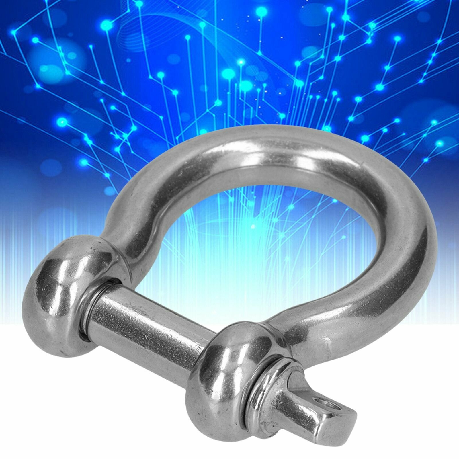 Винтовой штифт, анкерная скоба, форма лука, нержавеющая сталь 304, соединительный трос, подъемный инструмент, 10 шт, M8