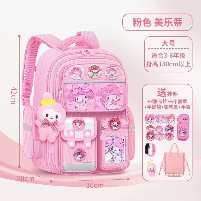 2026 Новейший рюкзак с капибарой для учеников начальной школы 1-3-6 классов, защита позвоночника, легкий детский рюкзак с мультяшным дизайном, большая вместимость, двойная сумка через плечо