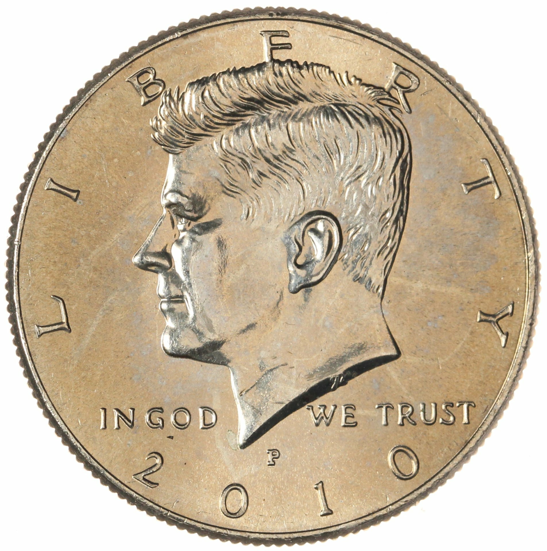 США 50 центов 1/2 доллара, half dollar 2010 P Kennedy Half Dollar знак монетного двора: "P" - Филадельфия, Медь, в сохранности UNC