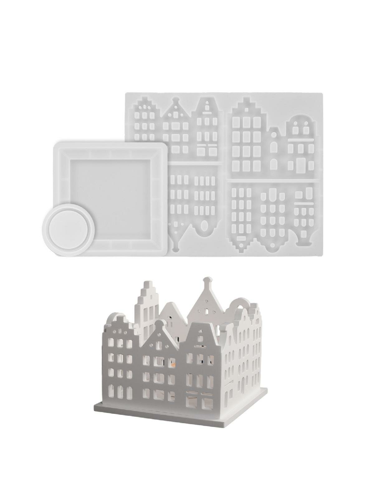 Сделай сам кристалл из эпоксидной смолы дом полый подсвечник плесень