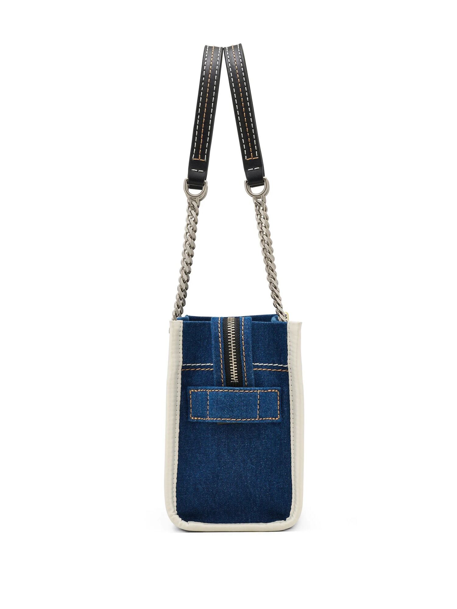Сумка MARC JACOBS The Denim Chain Small Tote, синий — фото 1