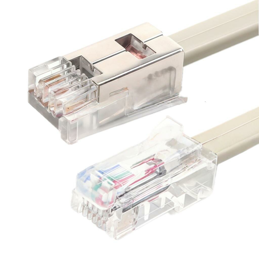 RJ12 (6P6C) / SDL 4P, штекер-штекер, телефонный кабель, 1 метр - RJ12