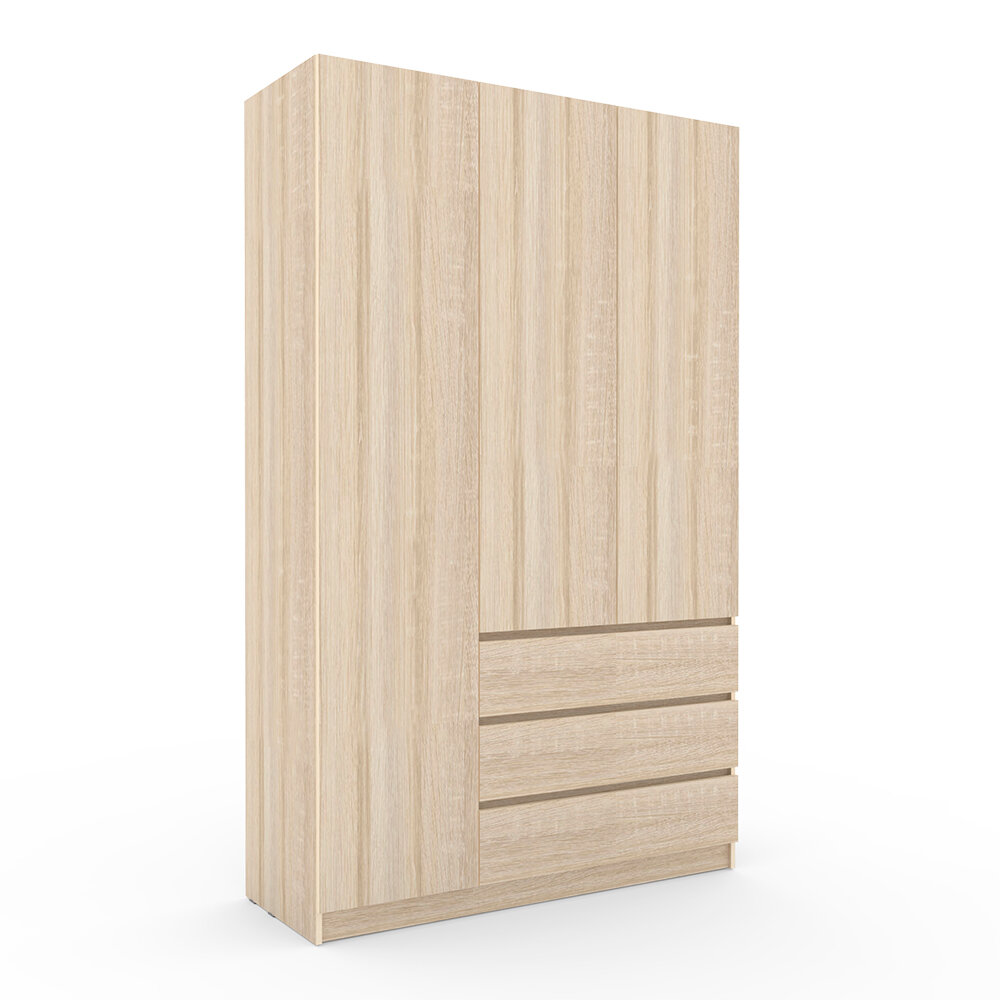 Шкаф распашной КарИВи 135.1 135x220 Дуб Сонома
