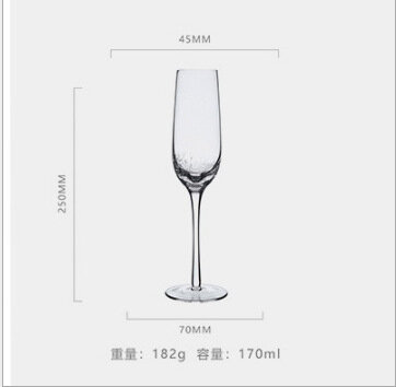 Кристальное стекло для вина с эффектом ледяного треска, ручная работа, бокал для шампанского, креативный пузырьковый коктейльный бокал