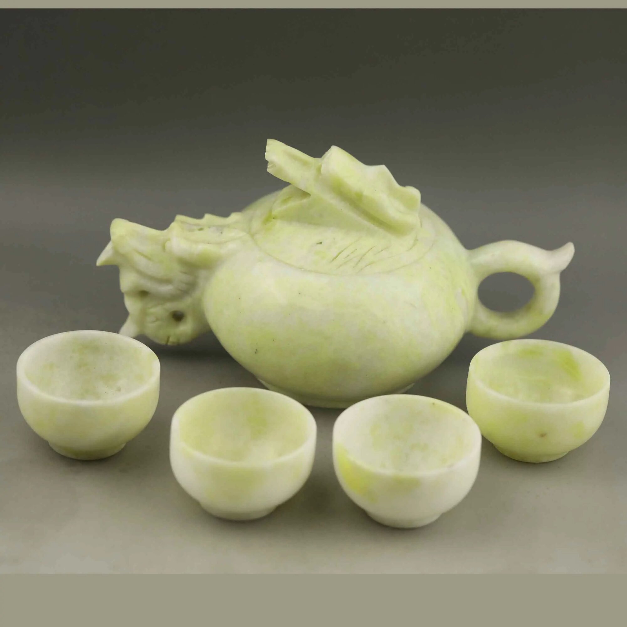 Чайный набор из нефрита "Дракон", 1 шт.