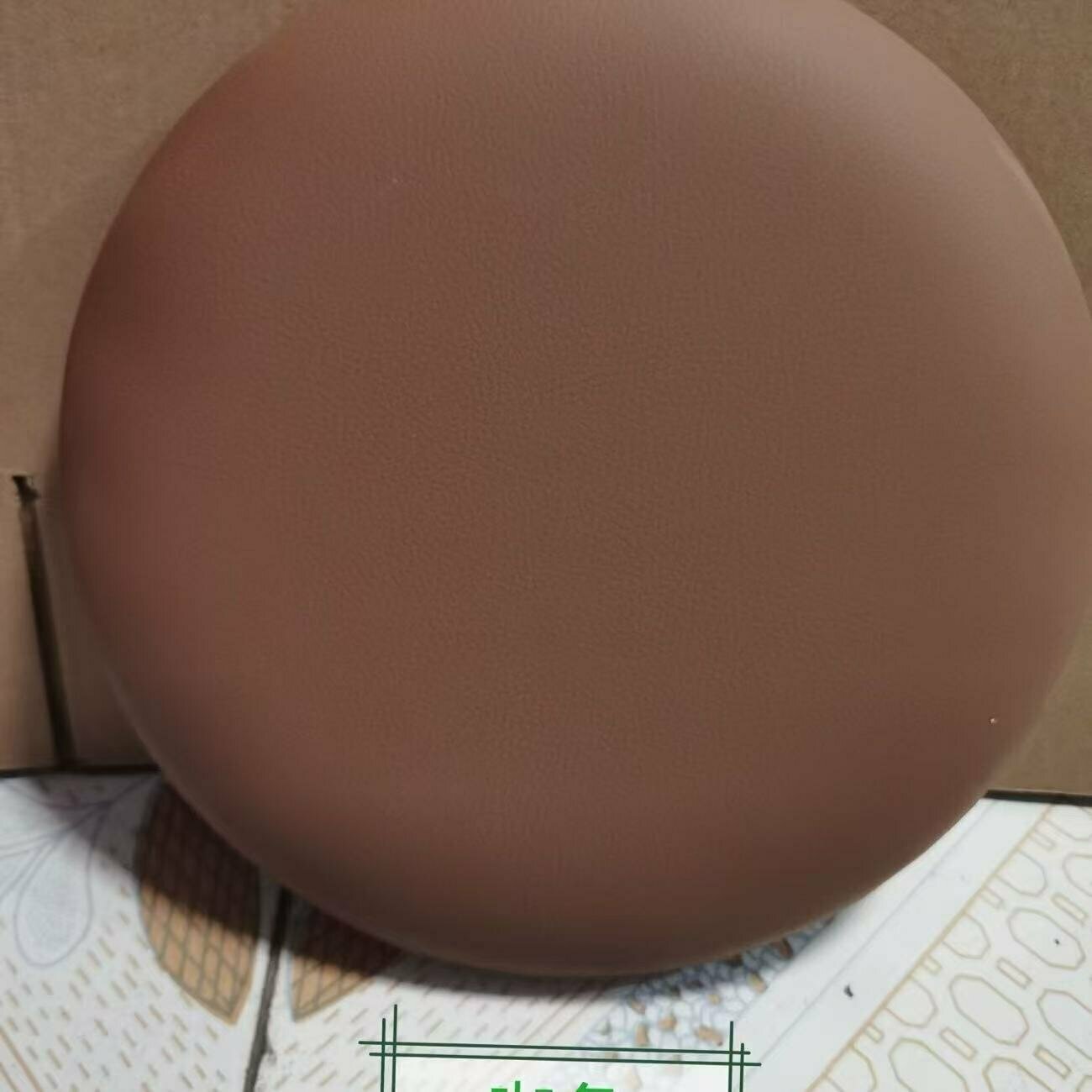 Сиденье , круглое для стула, табурета, экокожа,38x38x4 см, цвет белый ZY