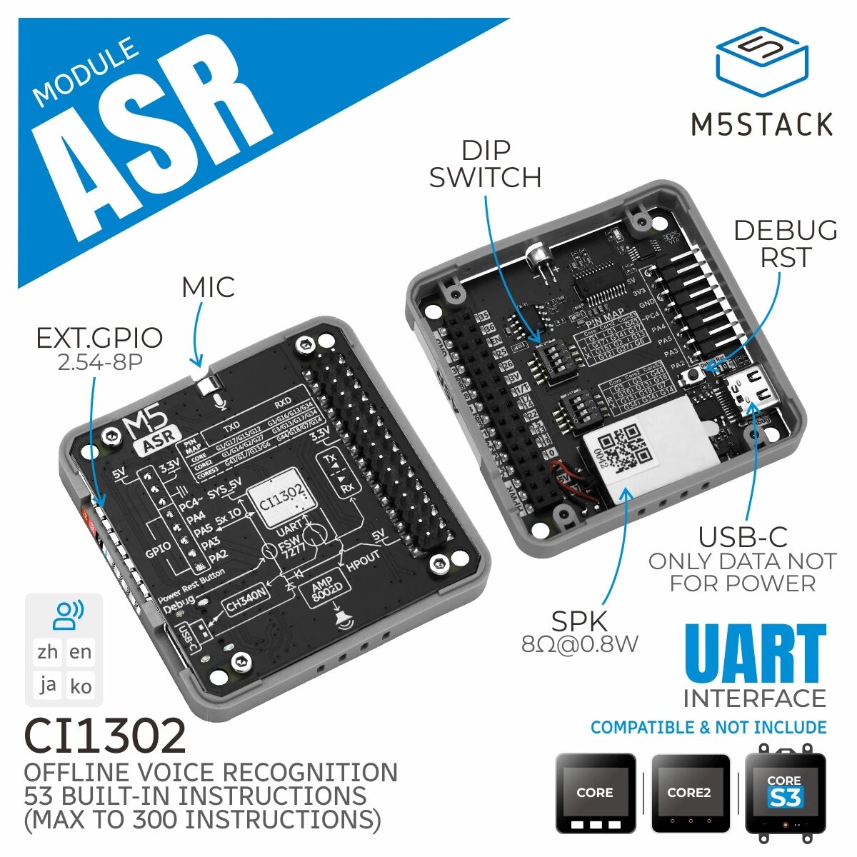 Модуль ASR M5Stack CI1302