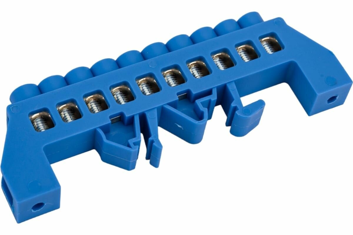 Шина 'N' нулевая в изоляторе на DIN-рейку 8x12мм 10 групп SQ0801-0078 TDM ELECTRIC