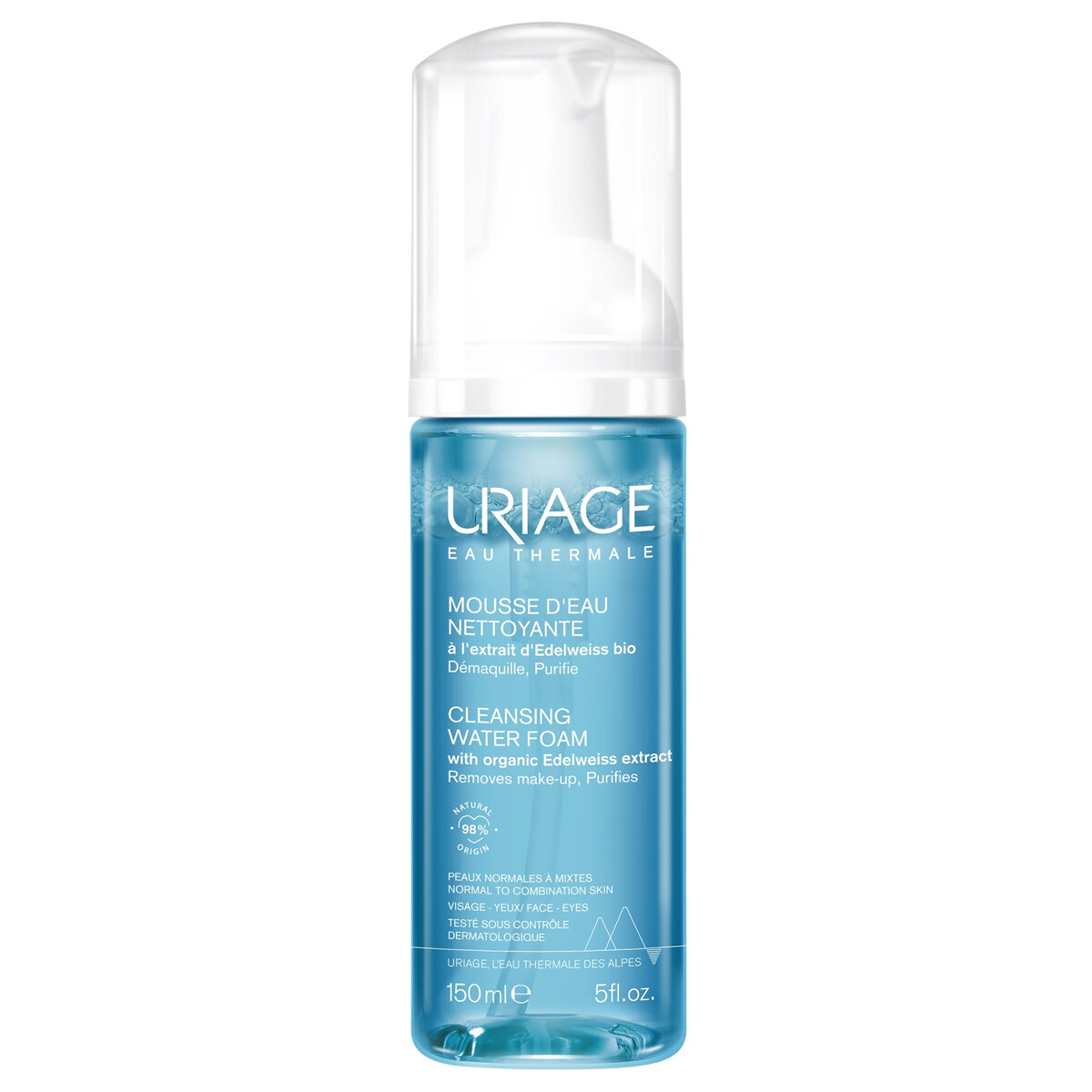 Uriage Очищающий мусс для лица Eau Thermale Mousse Deau Nettoyante 150мл