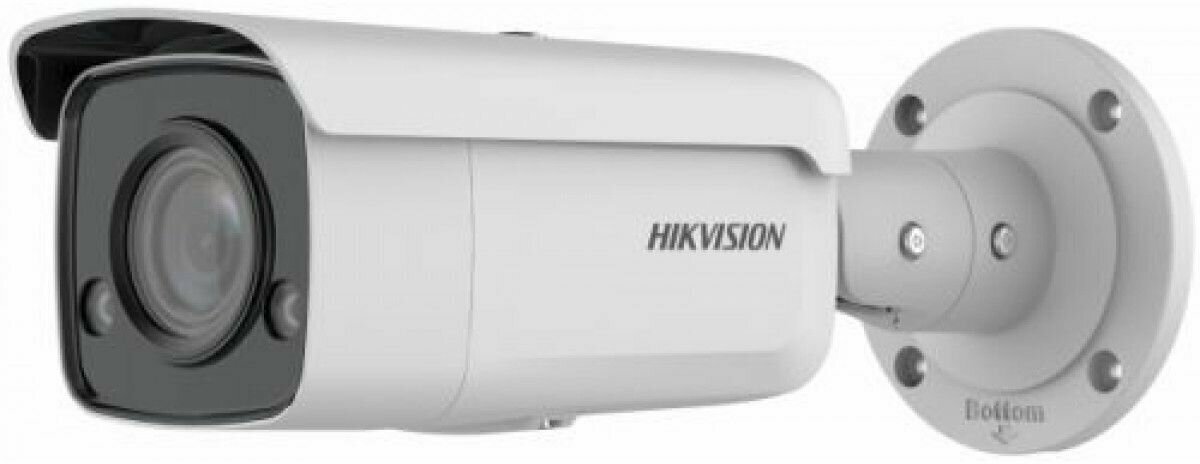 Камера видеонаблюдения Hikvision DS-2CD2T27G2-L(C)(4mm) белый, уличная, цветная, разрешение съемки 1920х1080