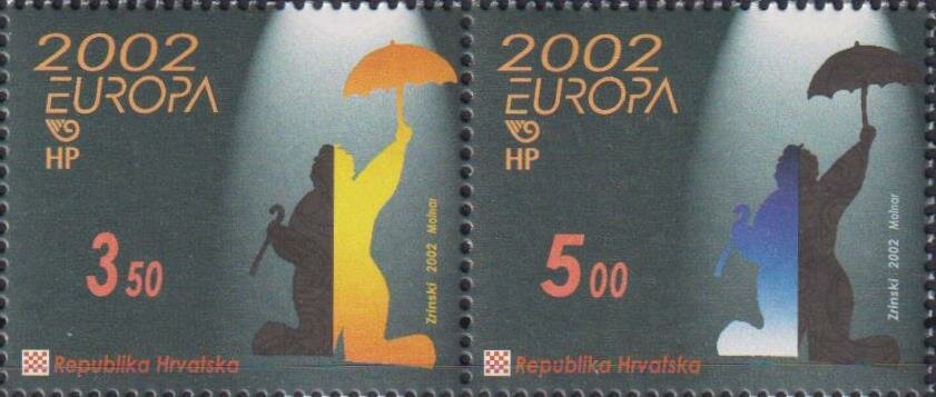 Почтовые марки Хорватия 2003г. "Марки европы - Цирк" Цирк MNH