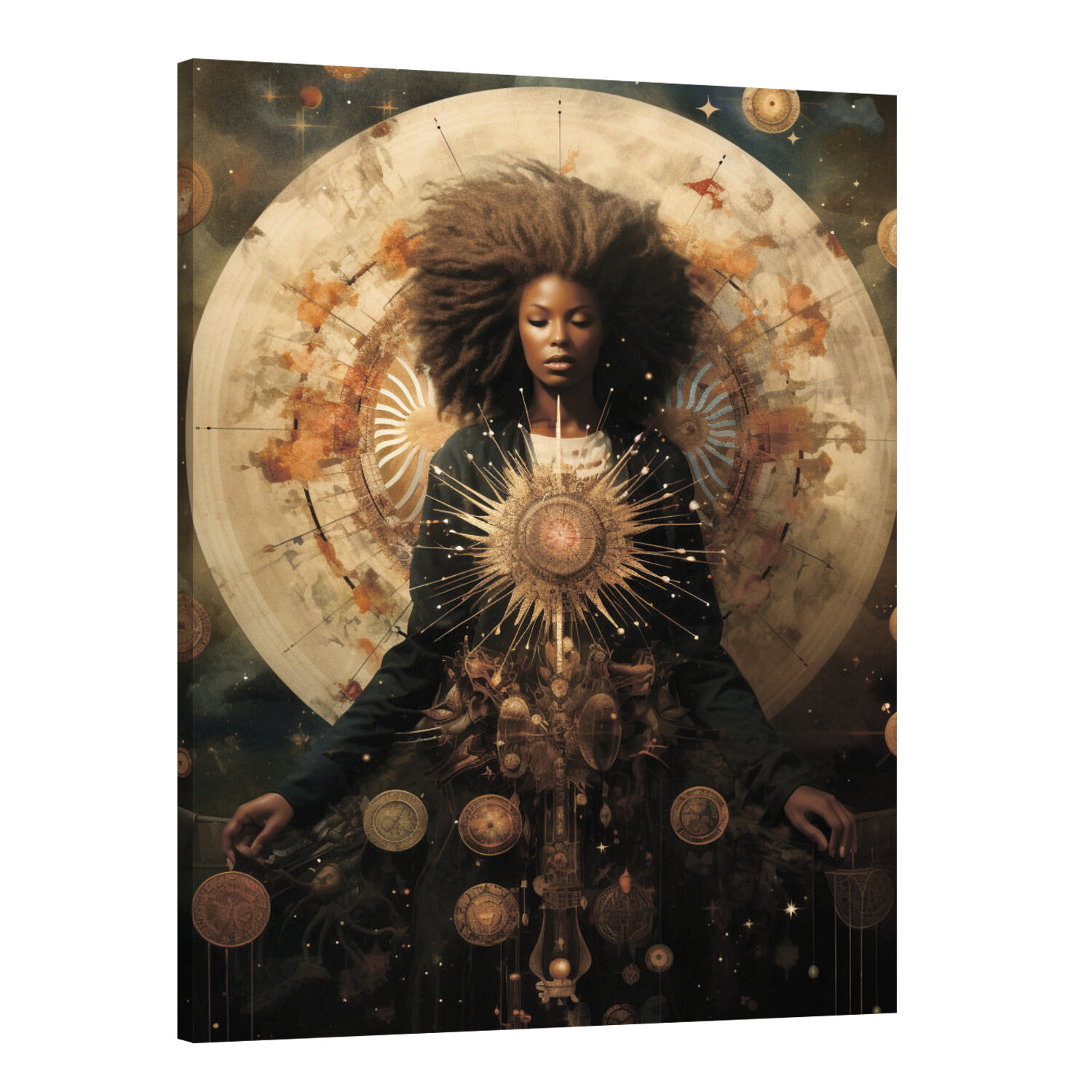 Интерьерная картина 50х70 "Зодиак: встреча с судьбой"