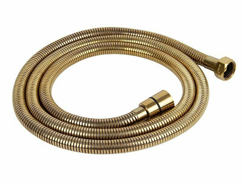 Душевой шланг KAISER 0021 Gold 1,75 м Luxus усиленный в оплётке из нержавеющей стали