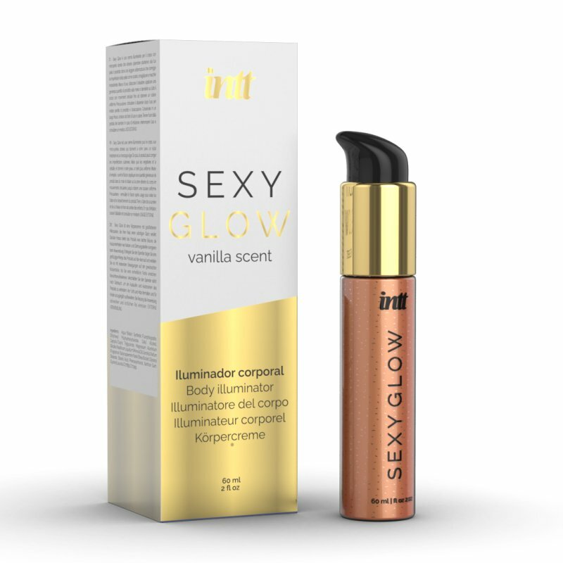 Лосьон-крем Intt Sexy Glow, для тела, с блестками, увлажняющий, ваниль, 60мл