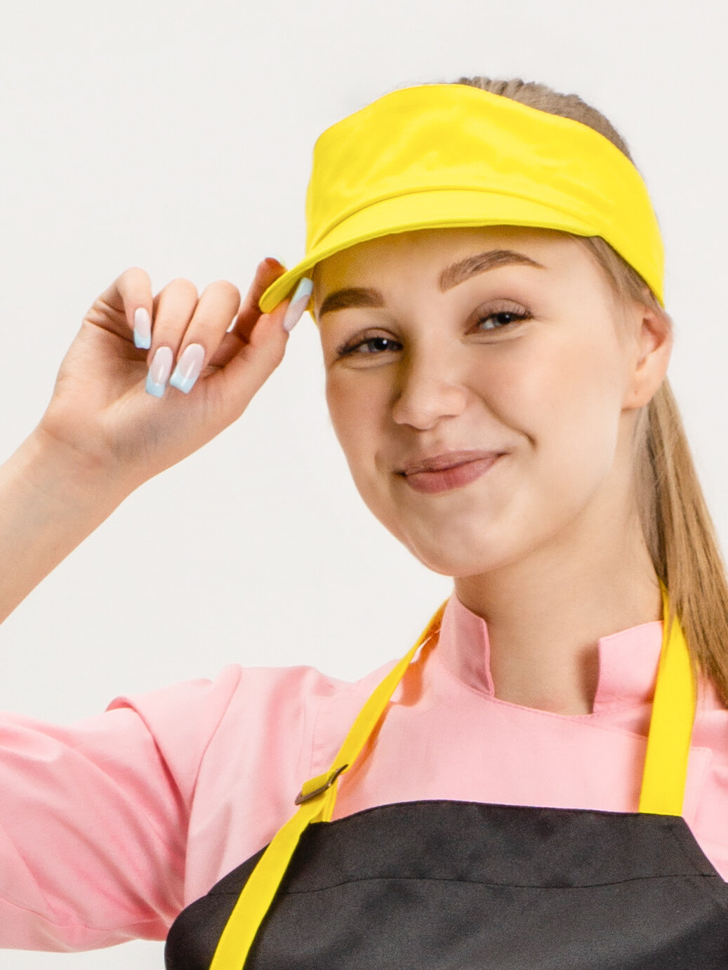 Кепка козырёк продавца NVDesign желтая