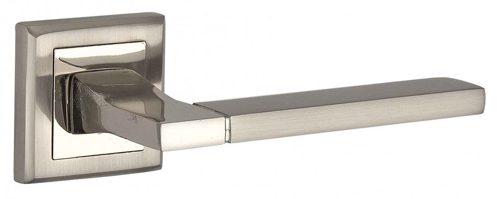 Ручки дверные Bussare TORRE A-52-30 хром/мат. хром, на квадратной розетке