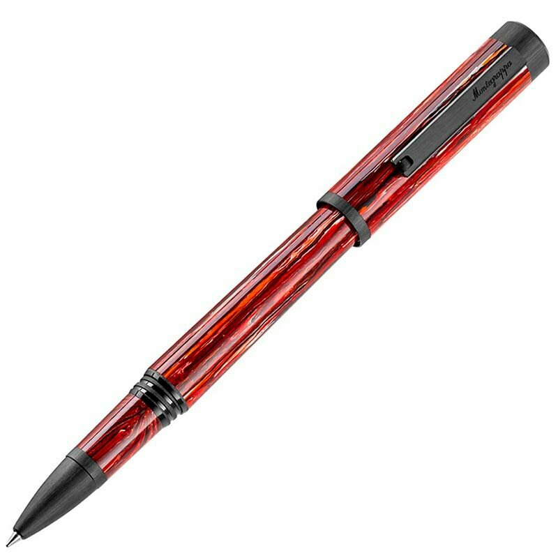 Ручка-роллер Montegrappa Zero Zodiac Scorpio (Скорпион) Ultra Black IP Steel. Артикул ZZ-SC-RB