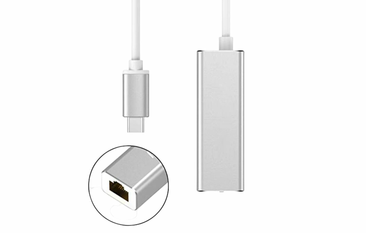 Адаптер, переходник с Type-C на RJ-45