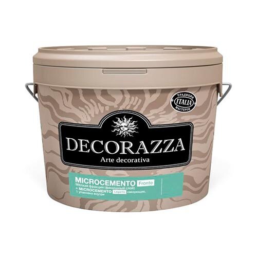Decorazza Microcemento Fronte + Legante / Декоразза Мелкофракционный декоративный материал 10,8кг+4,5л