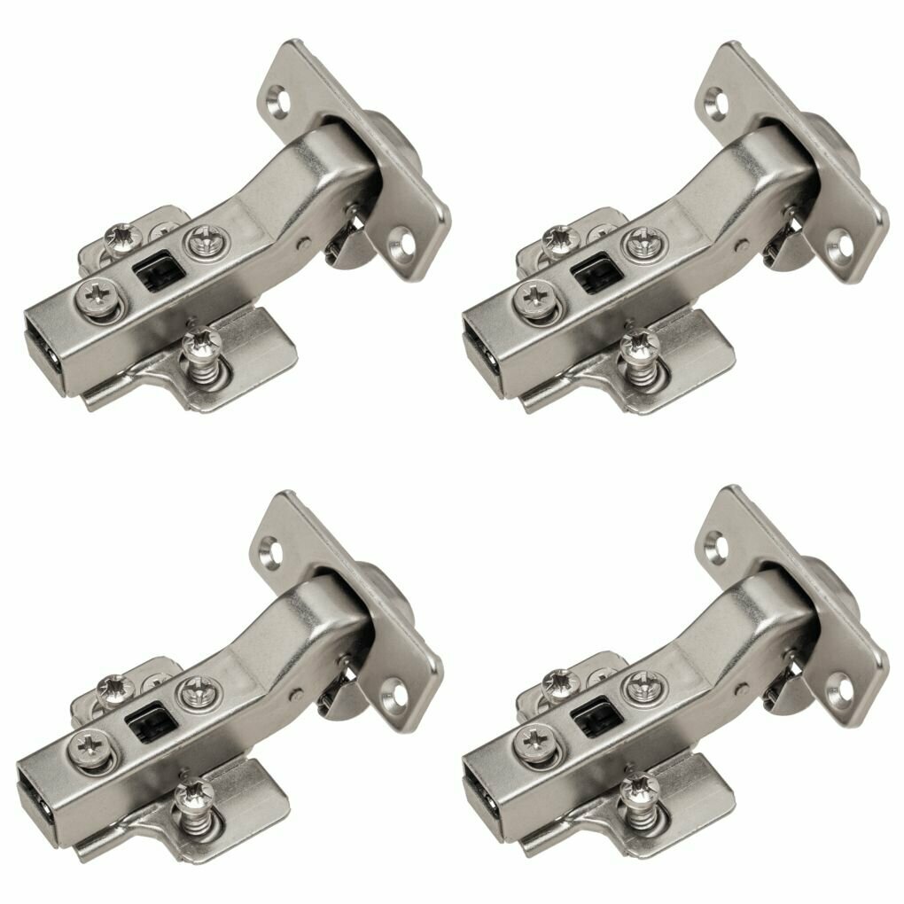 Мебельная петля накладная 30 градусов с доводчиком угловая Clip-on Комплект 4 шт