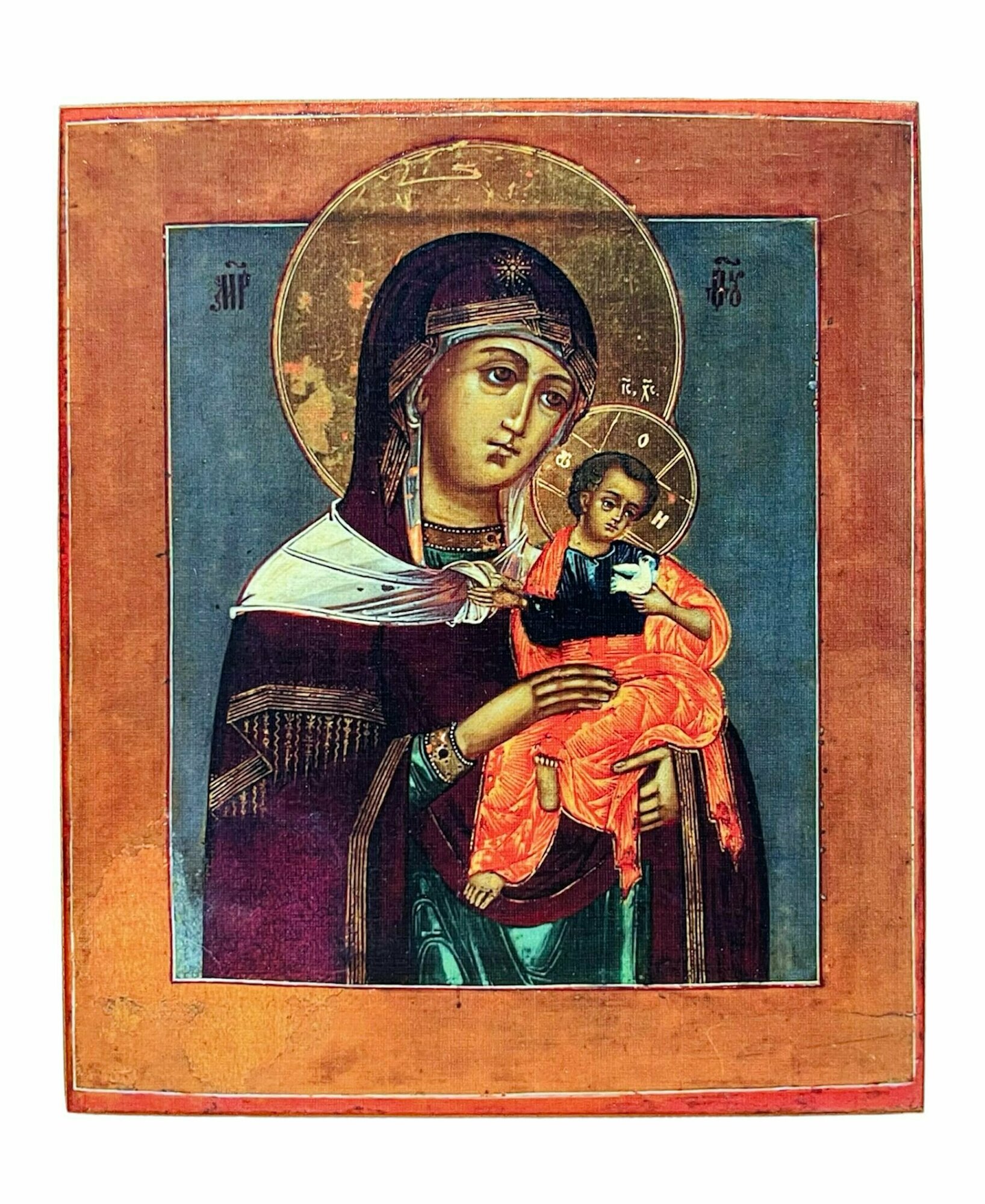 Икона Коневская (Голубицкая), под старину, 20х23 см