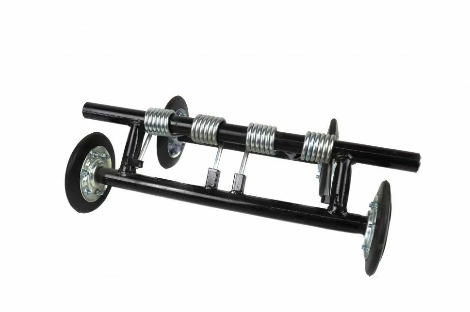 Тележка балансира на гусеницу 500 мм, 4-х пружинная, длина по оси 51 см (узкий каток) для мотобуксир