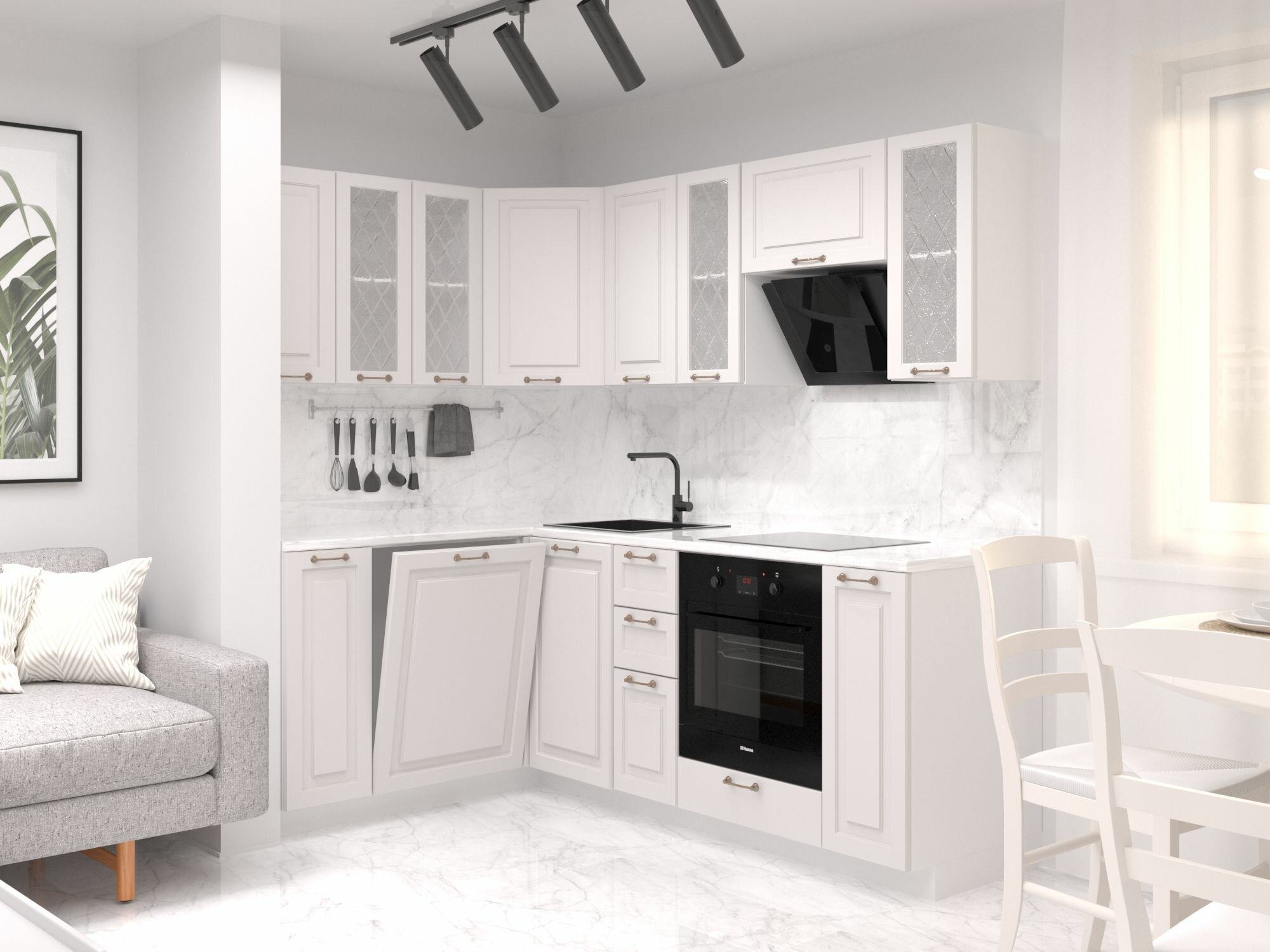 Кухонный гарнитур Ницца Агат, 1500/2200 мм