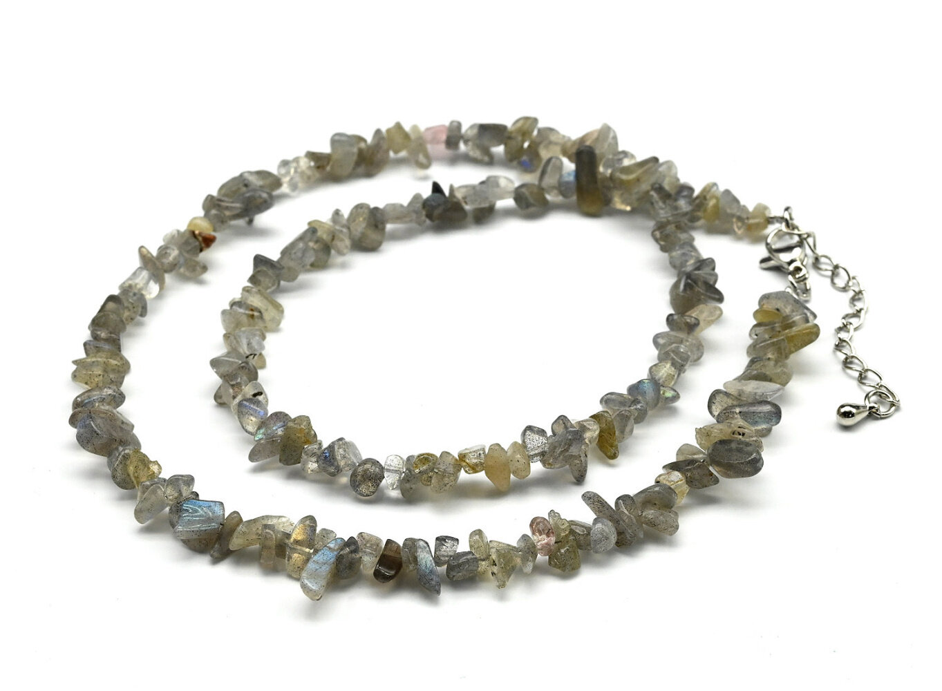 Бусы, лабрадорит