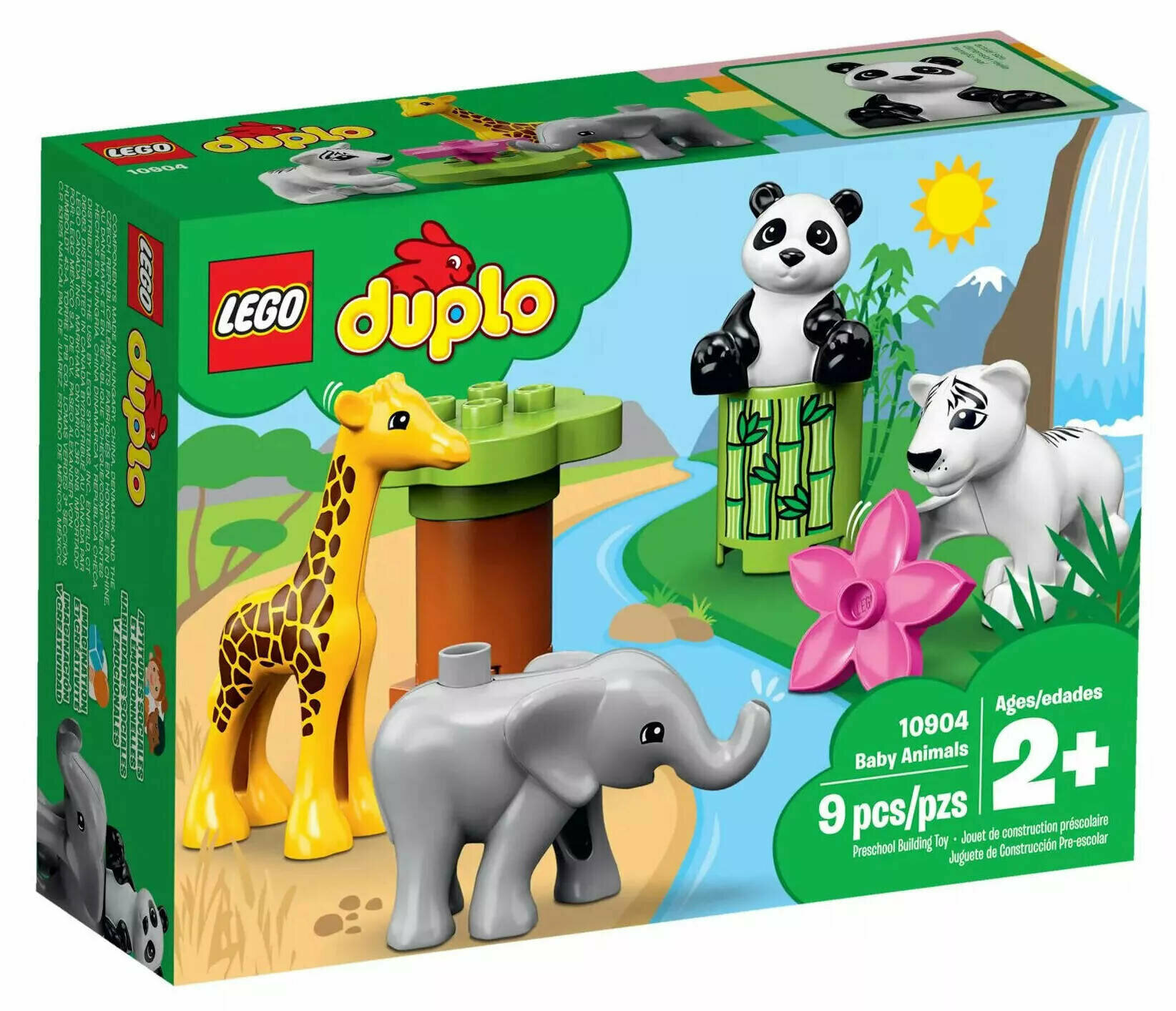 Конструктор LEGO DUPLO 10904 Детишки животных, 9 деталей, от 2 лет, 2019 год