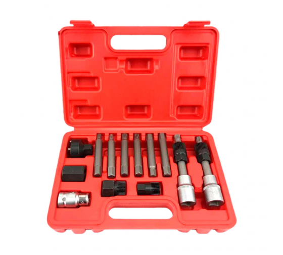 Набор инструмента для снятия/установки шкивов генераторов 13пр. "AV Steel", AV-920020