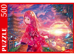 *Puz 500д. РыжийКот Аниме девушка (1470)