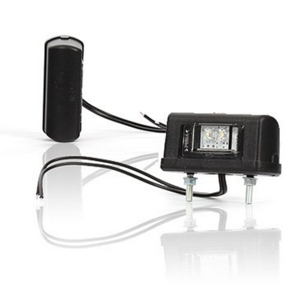 WAS 244 фонарь освещения номерного знака универсальный 12v-24v led провод 20cm \