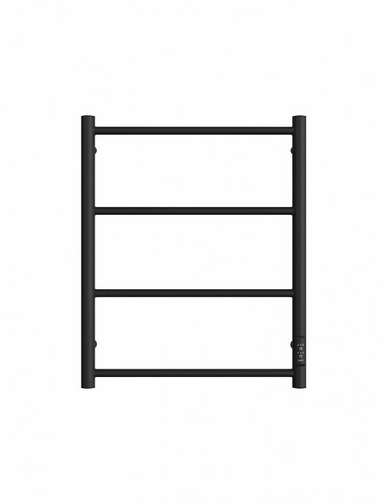 Полотенцесушитель двин J neo 60/40 Электрический, диммер - блок управления на корпусе, Цвет - Чёрный матовый, с кабелем