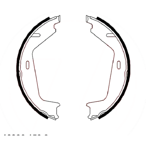ZIMMERMANN 10990.153.3 (272398 / 2723989 / 274271) колодки ручника vol s60 / s80 / v70 / xc70 / xc90 97- 178x25