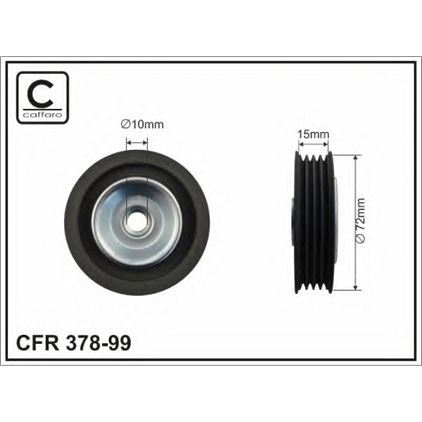 CAFFARO 378-99 (38942P01003 / 38950P2K305) ролик натяж-ля ремня