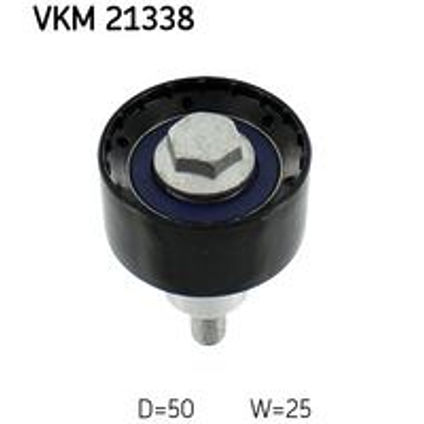 SKF VKM21338 (04C109244D / 04E109244B / VKM21338) ролик промежуточный ремня грм vag 1.0 / 1.2tfsi 11- (замена для