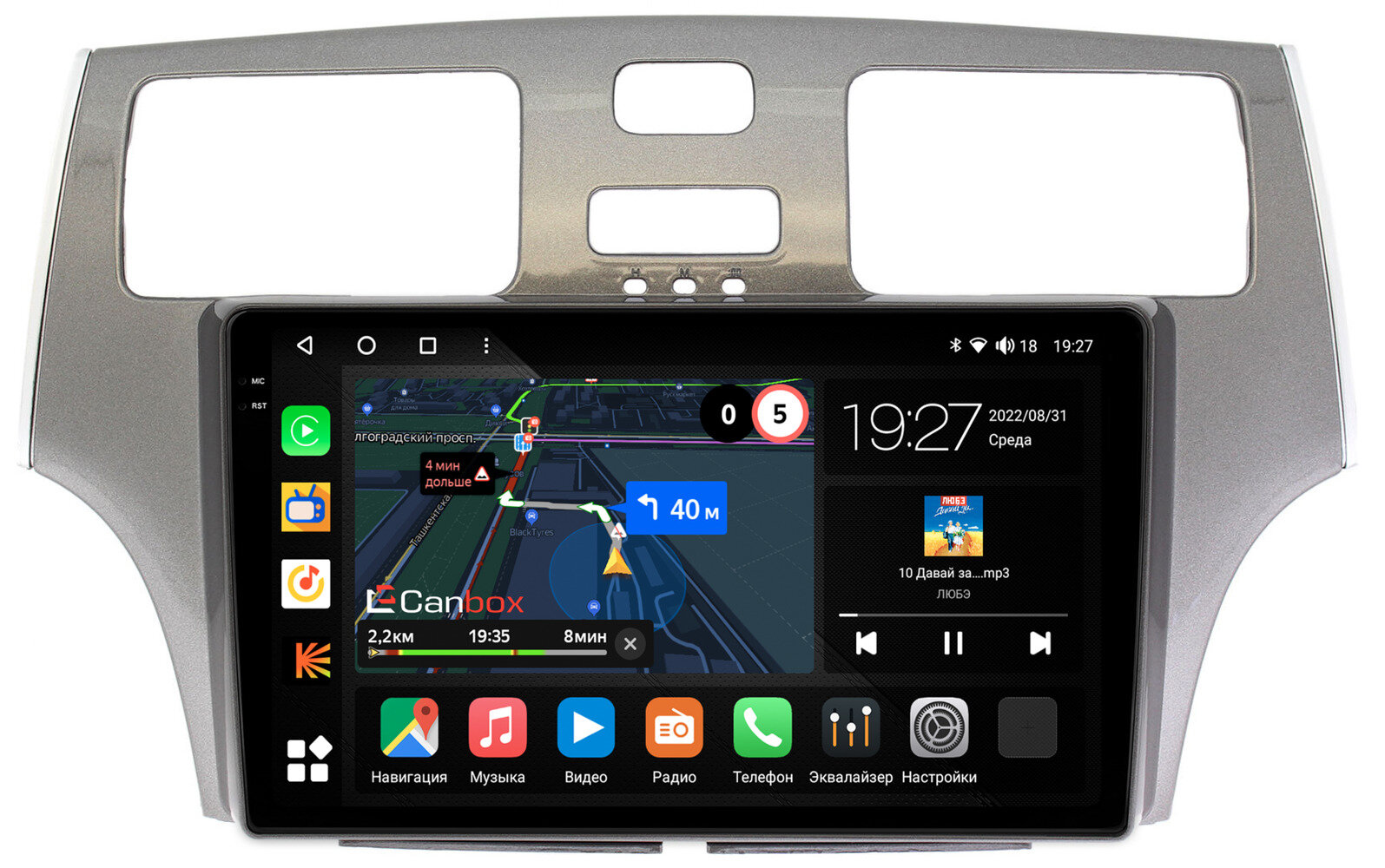 Штатная магнитола Toyota Windom 3 (XV30) 2001-2006 Canbox M-Line 2K 4177-9134 на Android 10 (4G-SIM, 2/32, DSP, QLed)