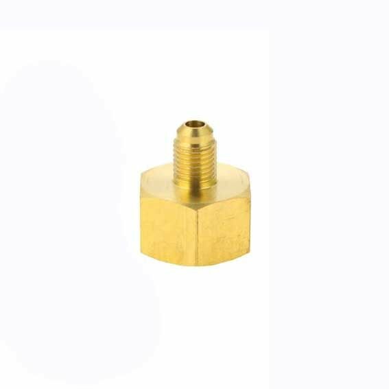 Адаптер латунный G1/2 - 1/4 SAE, резбовой фитинг переходной G1/2 - 1/4 SAE