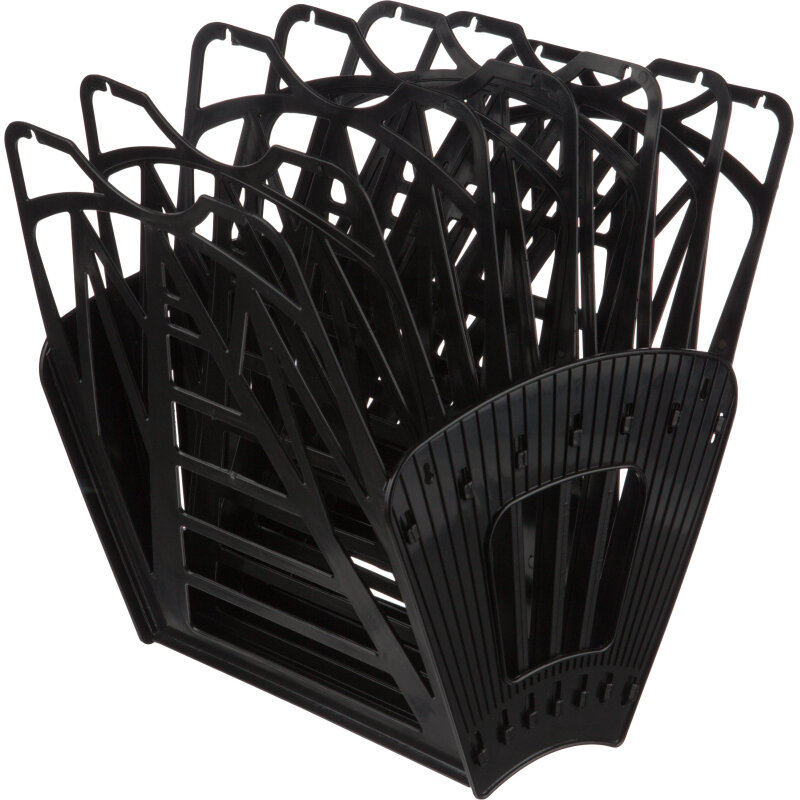 Лоток вертикальный Attache Economy, веер 6отделений, 7секций, черный 1895782