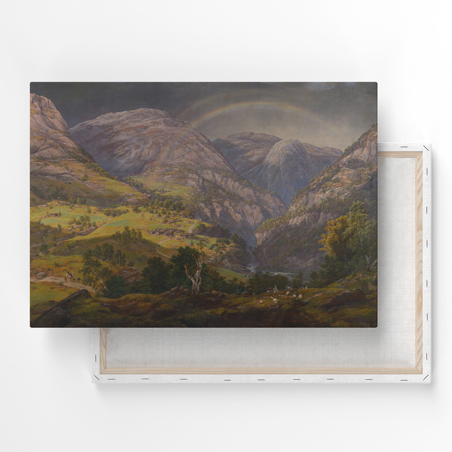 Картина на холсте, репродукция / Юхан Кристиан Даль - View from Stalheim / Размер 60 x 80 см