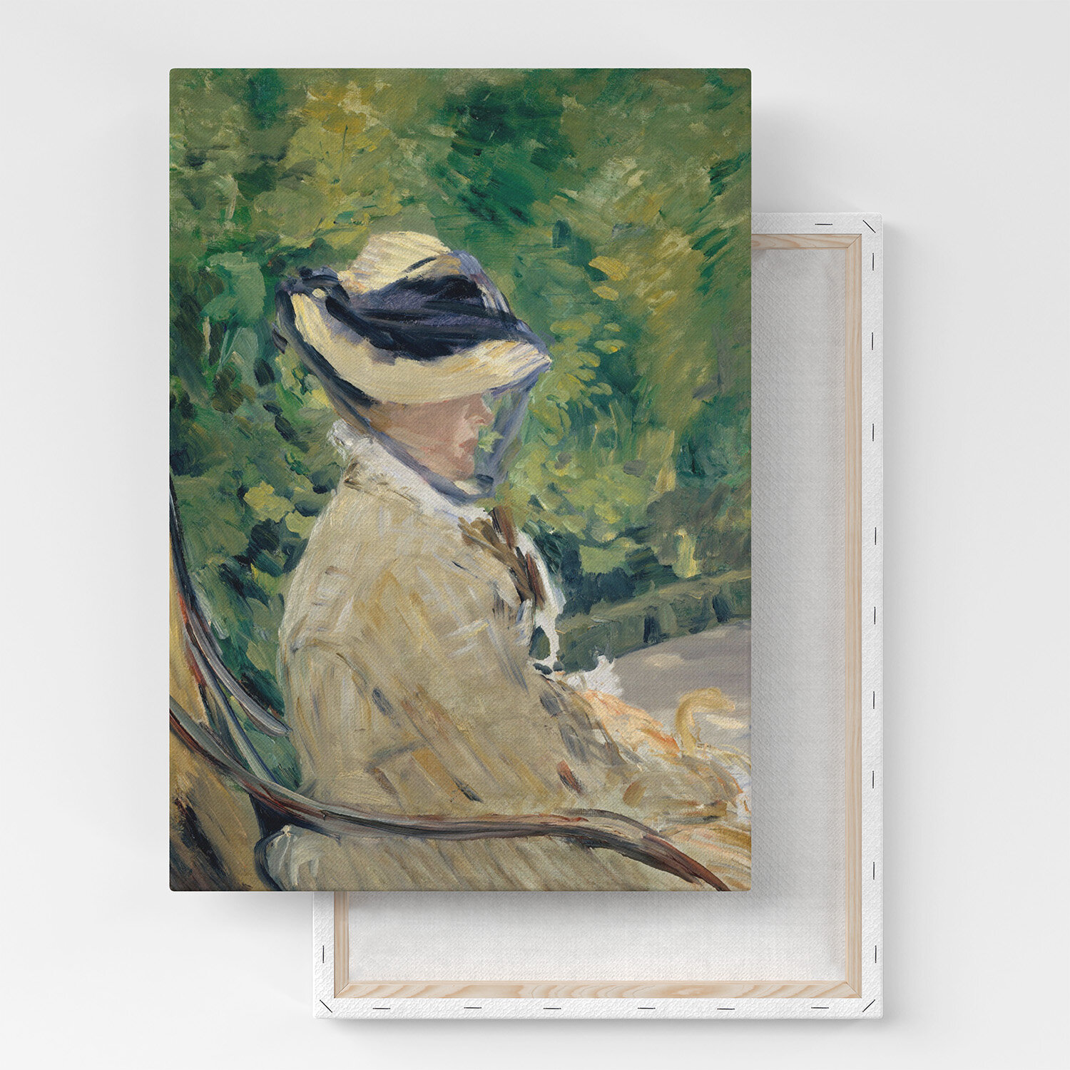 Картина на холсте, репродукция / Эдуард Мане - Madame Manet / Размер 40 x 53 см