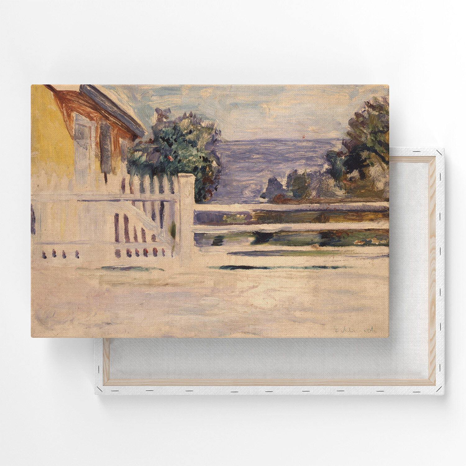 Картина на холсте, репродукция / Эдвард Мунк - Summer in Aasgaardstrand / Размер 40 x 53 см