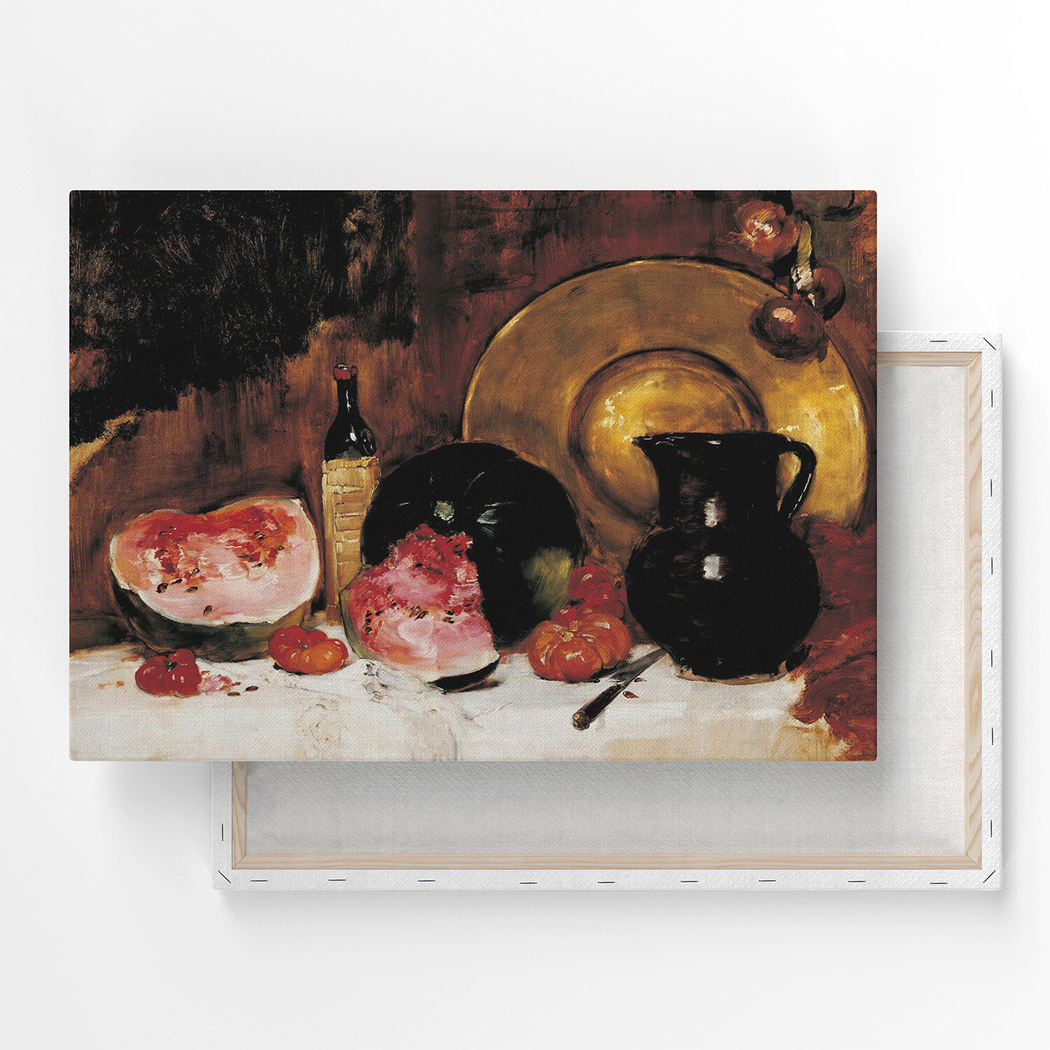 Картина на холсте, репродукция / Фрэнк Дювенек - Still Life with Watermelon / Размер 30 x 40 см