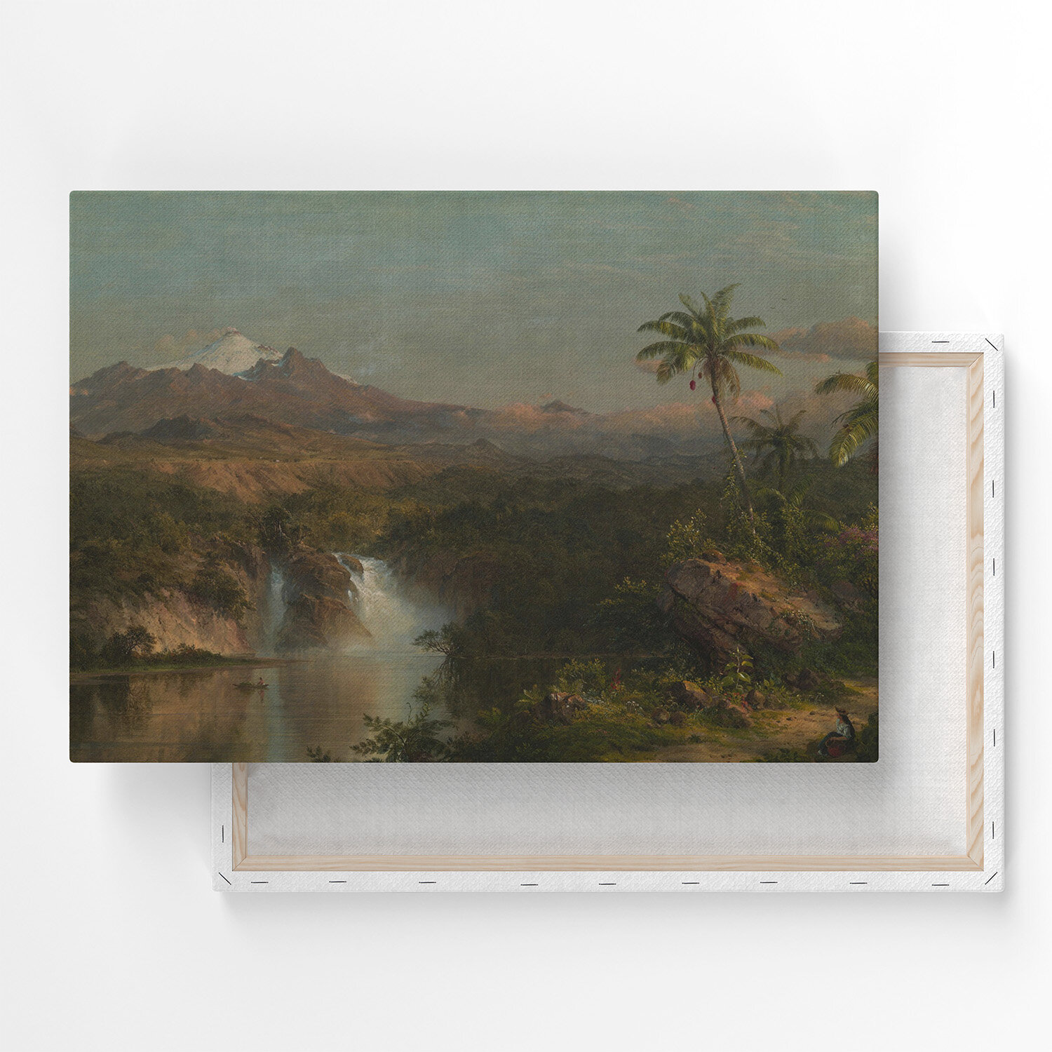Картина на холсте, репродукция / Фредерик Эдвин Чёрч - View of Cotopaxi / Размер 30 x 40 см