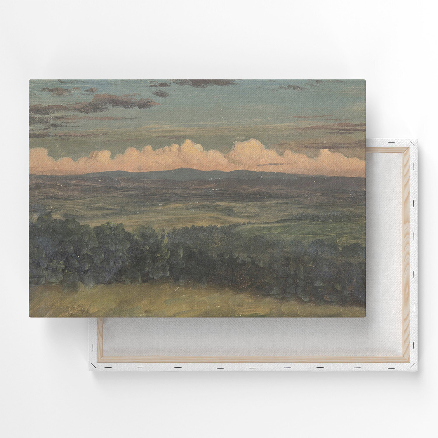 Картина на холсте, репродукция / Фредерик Эдвин Чёрч - Catskills from Hudson / Размер 30 x 40 см