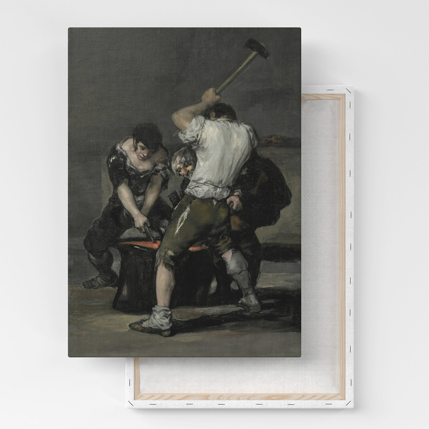 Картина на холсте, репродукция / Франсиско Гойя - The Forge / Размер 30 x 40 см