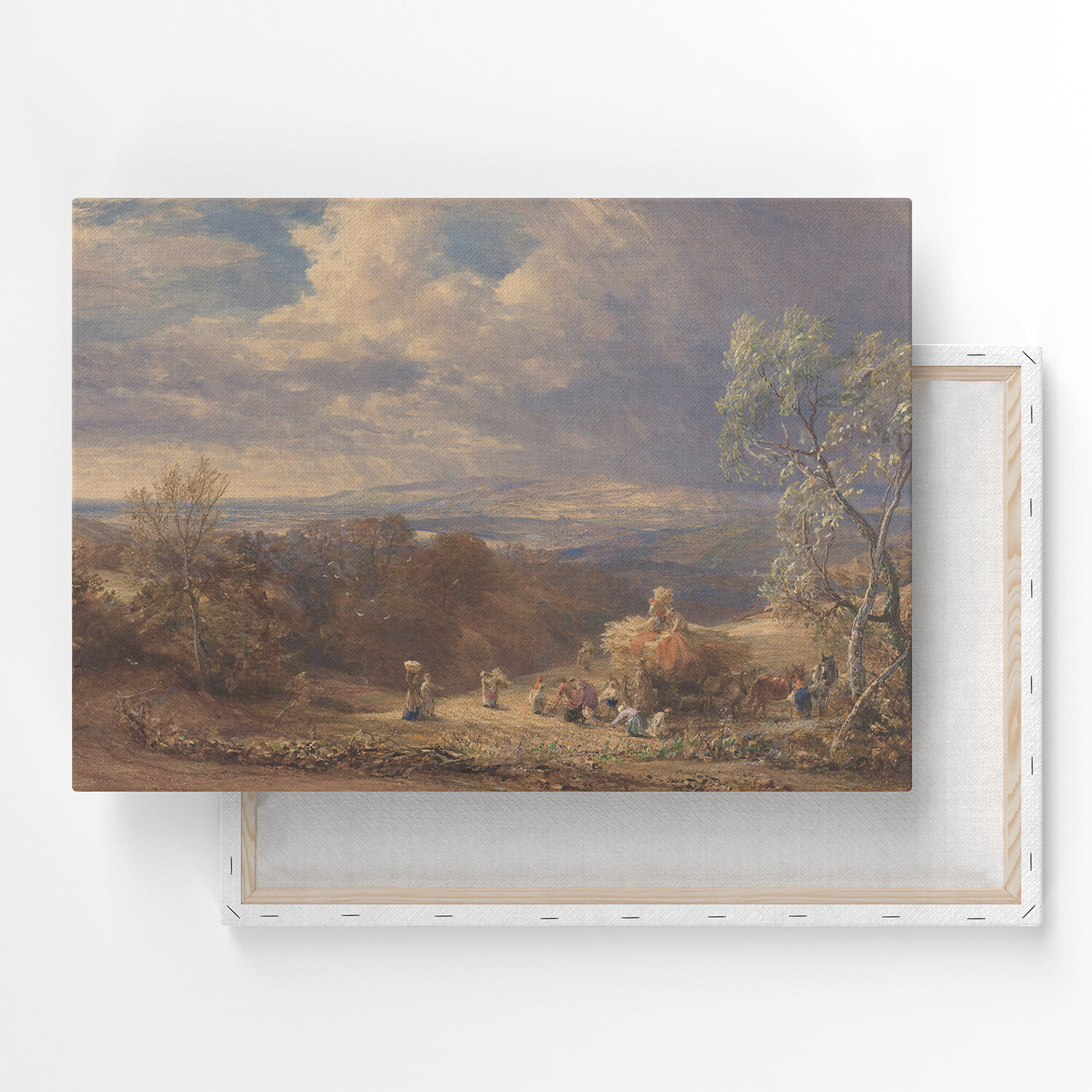 Картина на холсте, репродукция / Сэмюэл Палмер - Harvesting / Размер 40 x 53 см