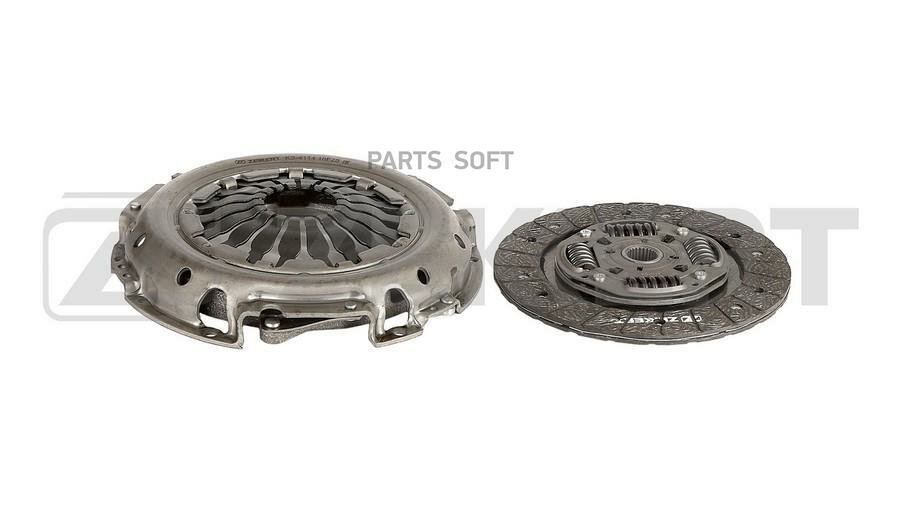 ZEKKERT KS-4114 Комплект сцепления без подшипника Renault Clio III 05- Duster 12- Fluence 10- Megane II III 02- ()