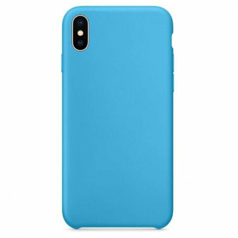 Чехол для iPhone XR, G-Net Silicon Case, голубой
