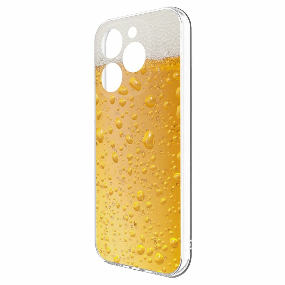Чехол-накладка Krutoff Clear Case Пенное для ITEL A70, с рисунком, термопластичный полиуретан (TPU) — фото 1